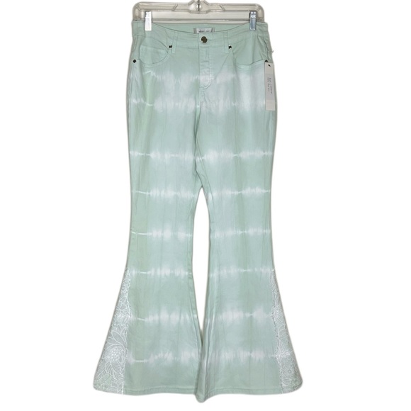 Gemma + Jane | Jeans | Gemma Jane Tie Dye And Lace Superflare Jeans ...